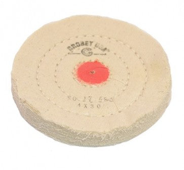 Regular Muslin Buffs (Rag Wheels) with Shellac Center (4" x 30 ply) #5 ...